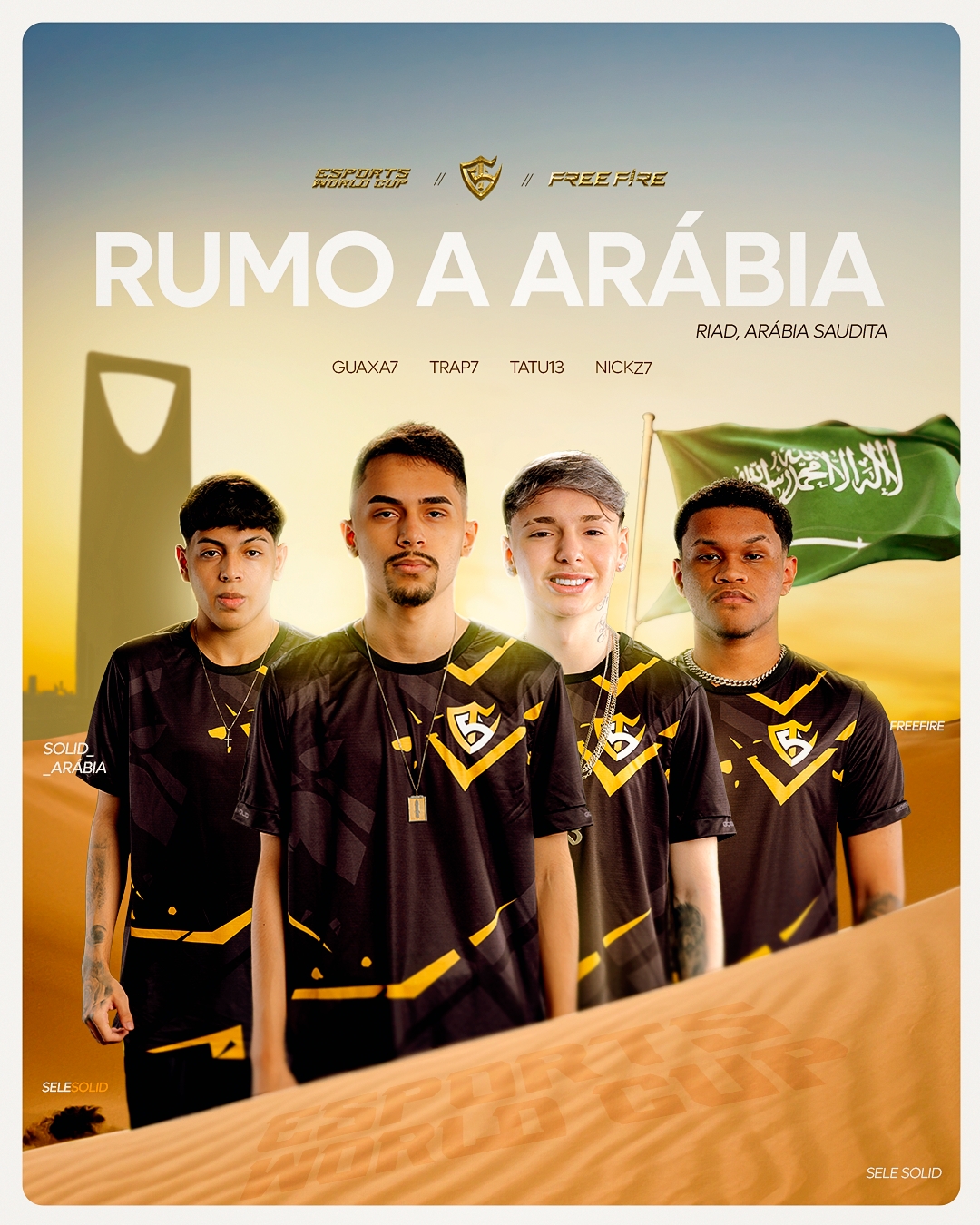 É OFICIAL: Team Solid garante vaga na Esports World Cup 2024 e vai para a Arábia - Otageek